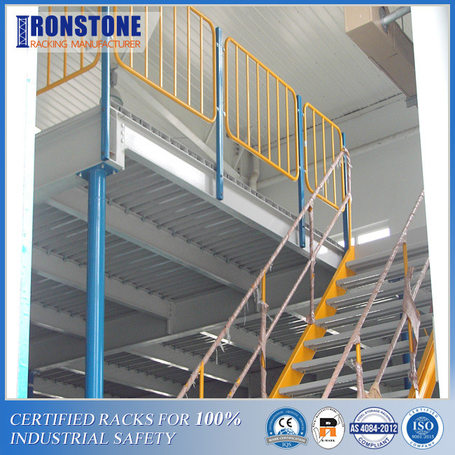 U.S. Building Standard Mezzanine Flooring Rack System Industrial Steel ...