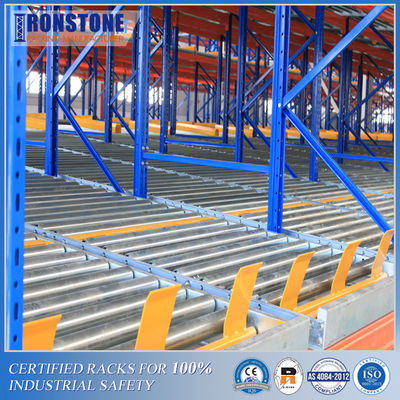 Galvanized Rollers Pallet Racking Carton Flow Rack
