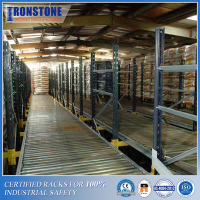 Galvanized Rollers Pallet Racking Carton Flow Rack
