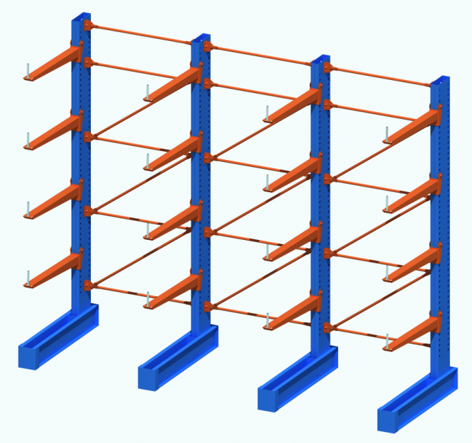 Flexible Extendable Cantilever Racking System For Vertical Warehouse ...