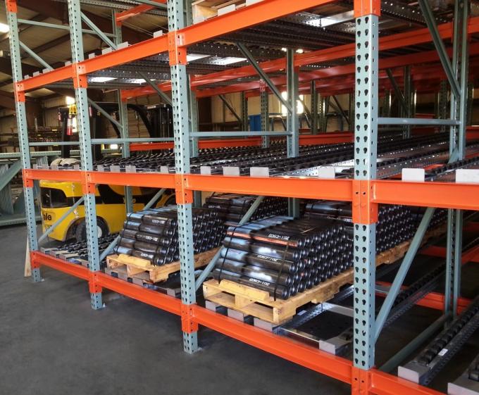 Safe Loading And Retrieval Push Back Racking Storage System