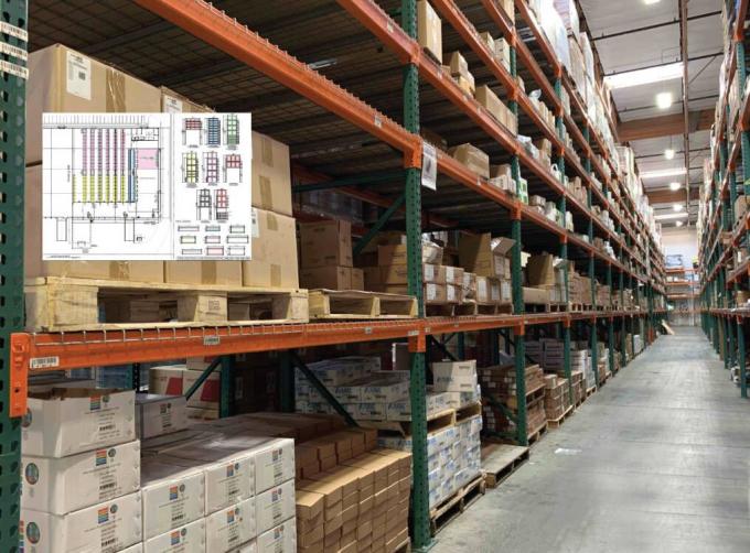 Warehouse Roll Formed Teardrop Pallet Racking System