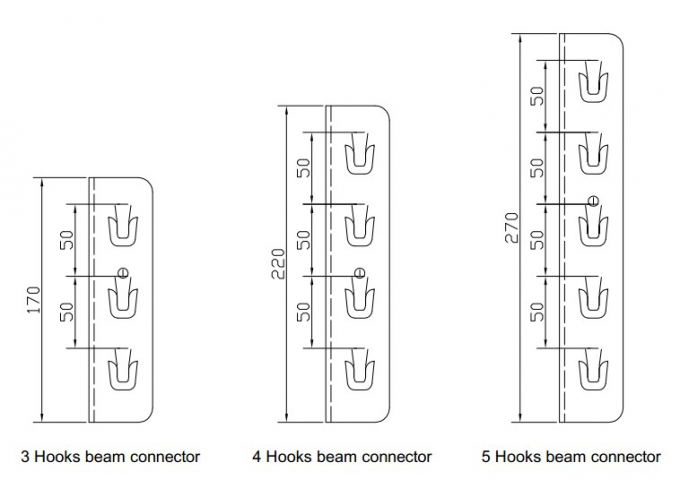 EURO 50mm Pitch Warehouse Pallet Rack Systems