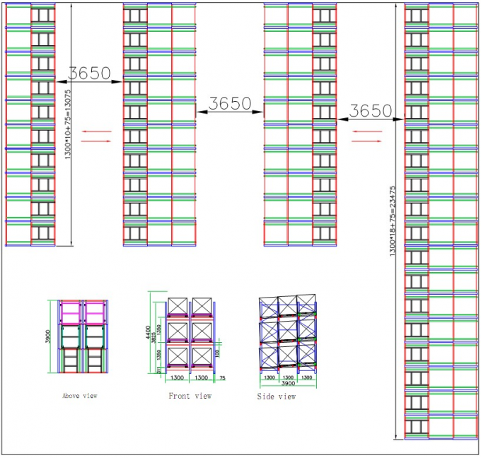 LIFO Live Storage Push Back Pallet Racking With Versatility and High ...