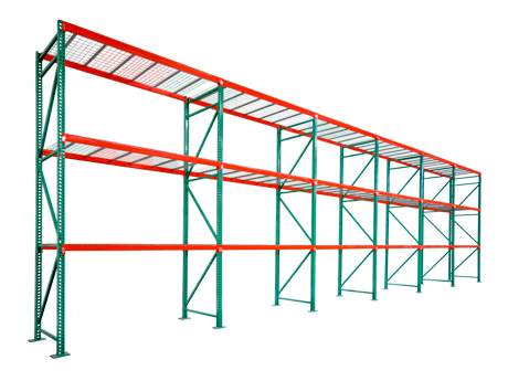 Warehouse Roll Formed Teardrop Pallet Racking System