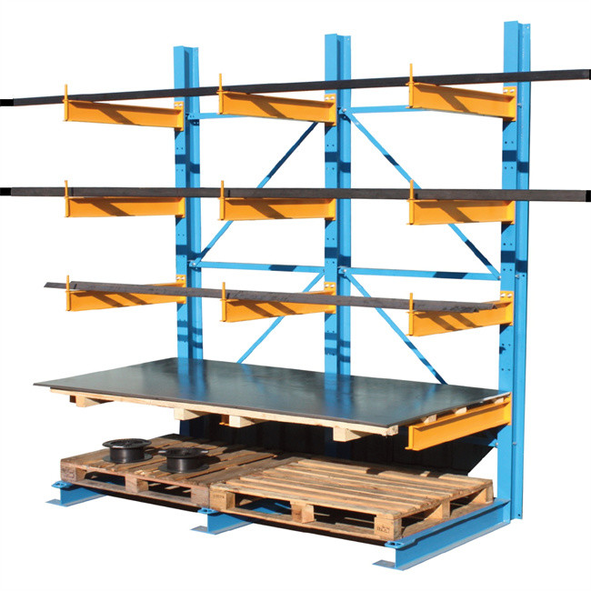 Heavy Duty Cold-Rolled Structural Steel Cantilever Storage Rack With ...