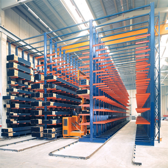 Heavy Duty Cold-Rolled Structural Steel Cantilever Storage Rack With ...